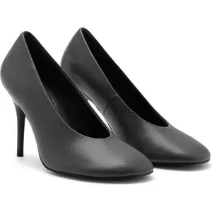 Mango Round Toe Pump - Dark Grey