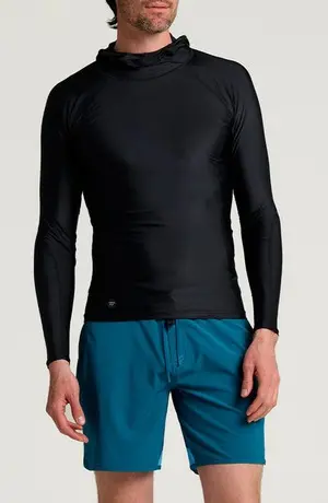 FREE FLY Pinnacle Hooded Rashguard - Black