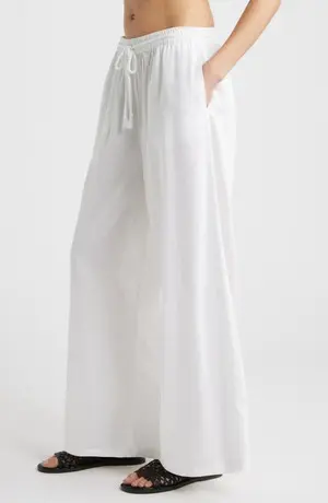 Nordstrom Flowy Cover-up Pants - White