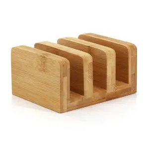 MEGACHEF 3 Piece Natural Wood Cutting Board Set With Base