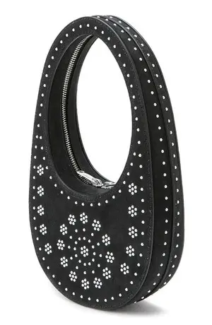 Coperni Mini Swipe Crystal Studded Top Handle Bag