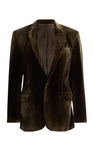 RALPH LAUREN Hendriks Stretch Velvet Blazer
