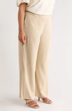 Vince Camuto Wide Leg Pants - Camel