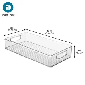 LINUS Stackable Pantry Storage Bin With Handles, Set Of 4