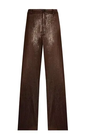 Ralph Lauren Leandre Metallic Tailoring Pants - Brown