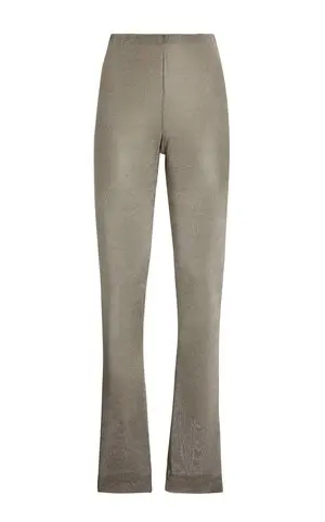 Ralph Lauren Delilah Metallic Jersey Pants - Silver