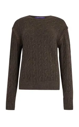 Ralph Lauren Cable-knit Cashmere Sweater - Taupe