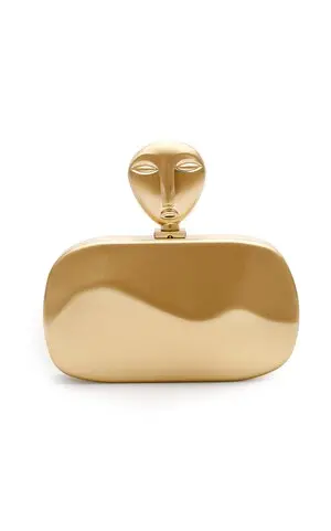 Cult Gaia Eve Handheld Clutch - Gold