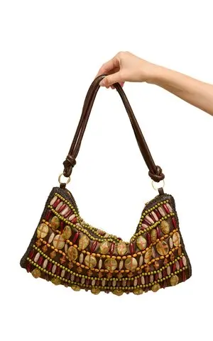 Cult Gaia Hera Mini Shoulder Bag - Brown
