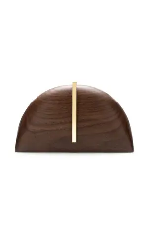 Cult Gaia Laguna Handheld Clutch - Brown