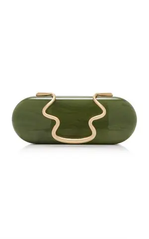 Cult Gaia Ilaria Handheld Clutch - Green