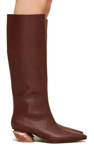 Cult Gaia City Knee Boot - Red