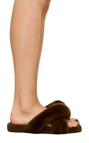 Cult Gaia Zabelle Flat Sandal - Brown