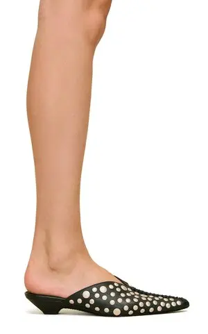 Cult Gaia Jasmin Studded Babouche - Black