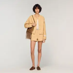 Sandro Denim Jacket - Beige