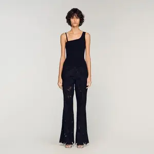 Sandro Asymmetric Knit Top