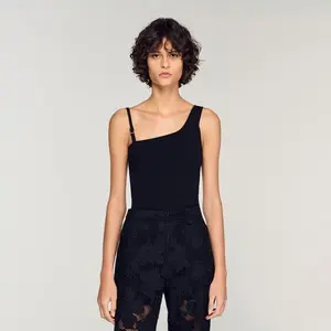 Sandro Asymmetric Knit Top