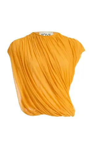 Tove Murle Draped Jersey Top