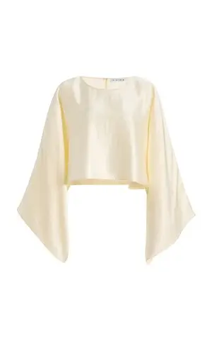 THIRD FORM Threshold Satin Top - Ivory