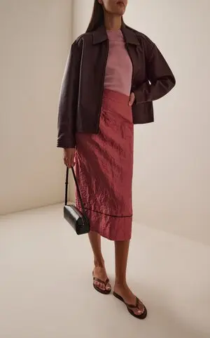 Rachel Comey Crushed Satin Skirt
