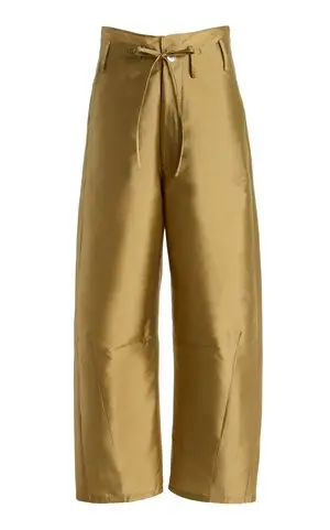 CHAN LUU Techno Taffeta Barrel Pants