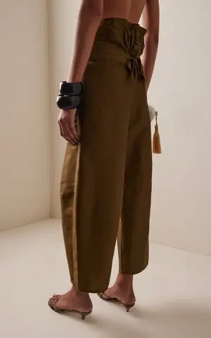 Chan Luu Techno Taffeta Barrel Pants