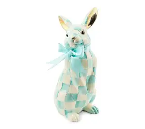 MACKENZIE-CHILDS Aqua Check Peter Bunny - One-color