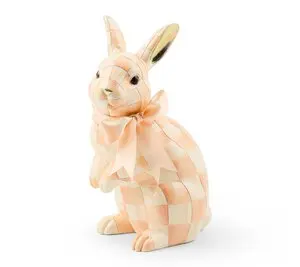 MACKENZIE-CHILDS Coral Check Duchess Bunny - One-color