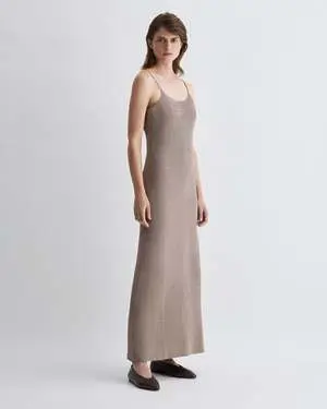 Veronica De Piante Liliana Silk Crochet Dress
