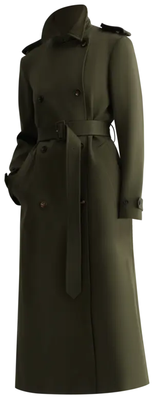 Veronica De Piante Amara Longline Trench Coat