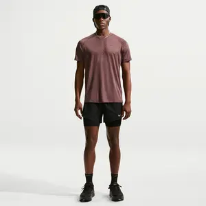 Nike Dri-fit Adv Short-sleeve Running Top - Purple