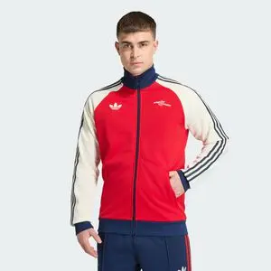 Adidas Arsenal Fc Og Track Top - Better Scarlet / Off White