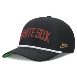 Nike Chicago White Sox Rise Mlb Adjustable Hat - Black