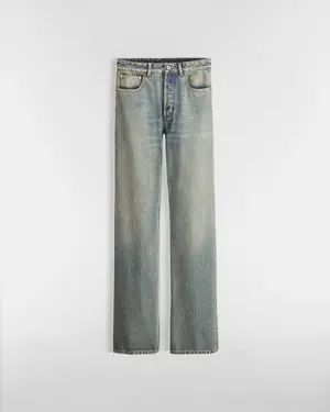 Dior Flared Stonewashed Cotton Denim Jeans
