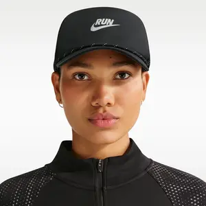 Nike Pro Dri-fit Unstructured Swoosh Run Cap - Black