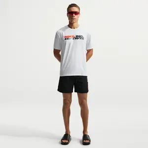 Nike Dri-fit Uv Short Sleeve Top - White