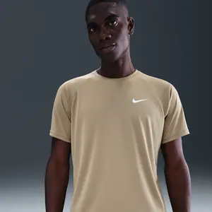 Nike Nike Swim Hydroguard Essential Dri-FIT UV Short Sleeve Top Brown