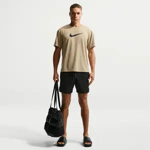 Nike Hydroguard Dri-fit Uv Short Sleeve Top - Brown