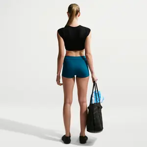 Nike Cropped Swim Top - Black