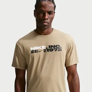 Nike Hydroguard Dri-fit Uv Short Sleeve Top - Brown