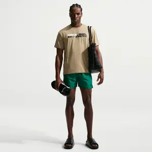 Nike Dri-fit Uv Short Sleeve Top - Brown