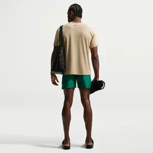 Nike Dri-fit Uv Short Sleeve Top - Brown