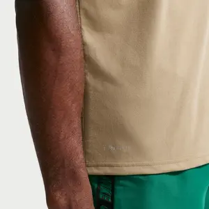 Nike Dri-fit Uv Short Sleeve Top - Brown