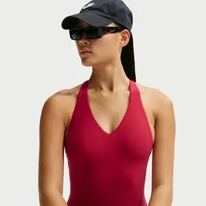 Nike Hydralock Luxe V-neck One Piece - Red