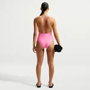 Nike Terry Texture Y-back One Piece - Pink