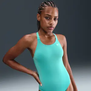 Nike Swim Hydrastrong Essential Fastback One Piece - Green