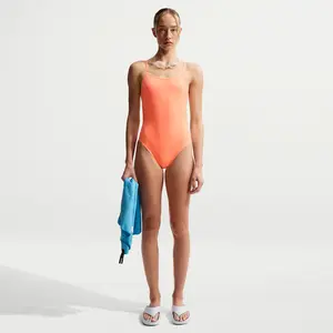 Nike Swim Hydrastrong Essential Cutout One Piece - Orange