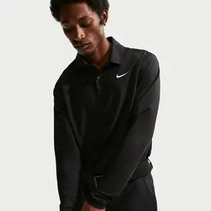 Nike Velocity Dri-fit Long-sleeve Chest Logo Golf Polo
