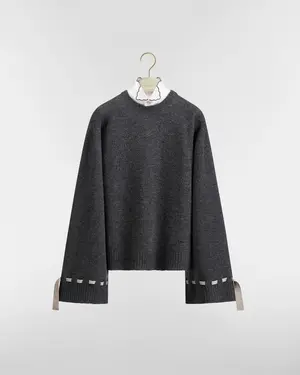 Dior Sweater With Removable Satin Collar