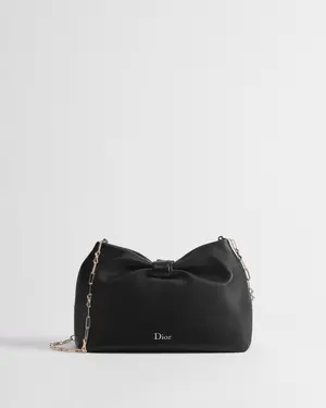 Dior Small Bow Bag - Black Lambskin